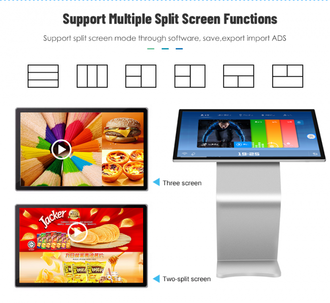 Factory hot 43 inch 10points capacitive touch kiosk LG indoor Windows ...