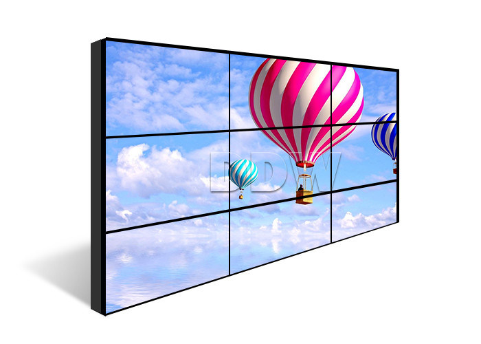 Flexible 3x3 video wall LG video wall 55 inch 1.8mm 230W ips panel ...