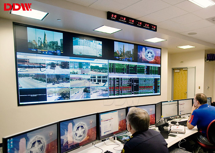 Large scale display control room video wall 700cd/㎡ Luminance 16.7M ...
